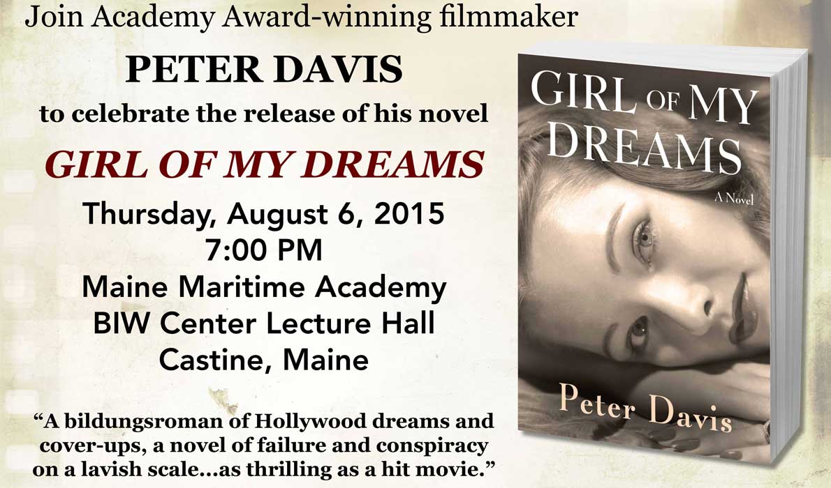 Writer, filmmaker Peter Davis reads from first novel in Castine Aug. 6 ...