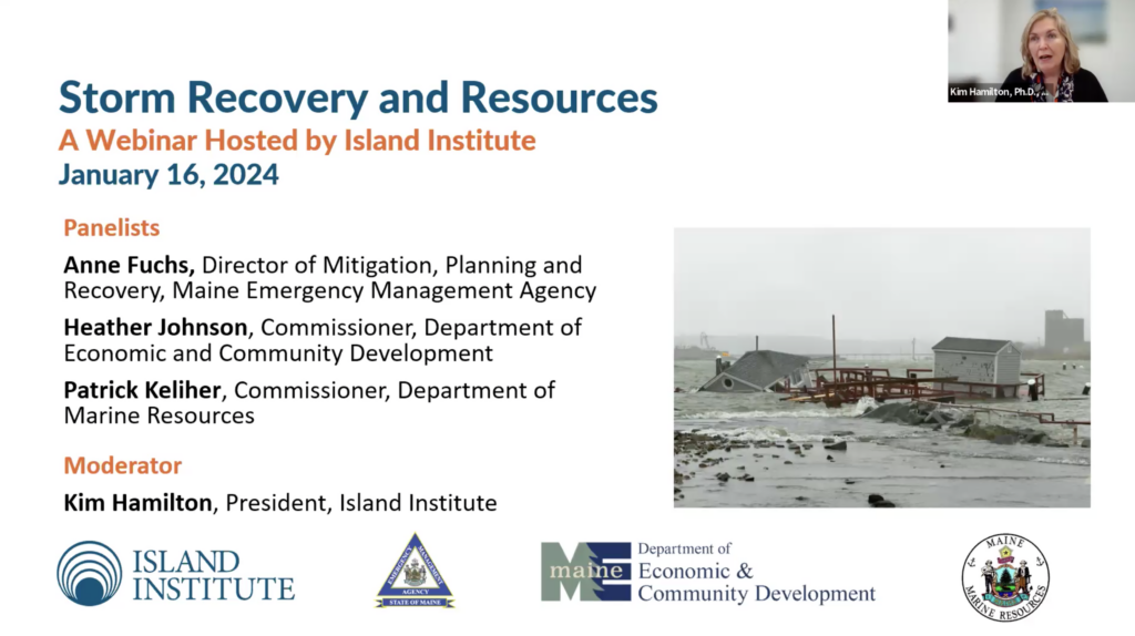 Webinar Recording: Storm Recovery and Resources - Island Institute
